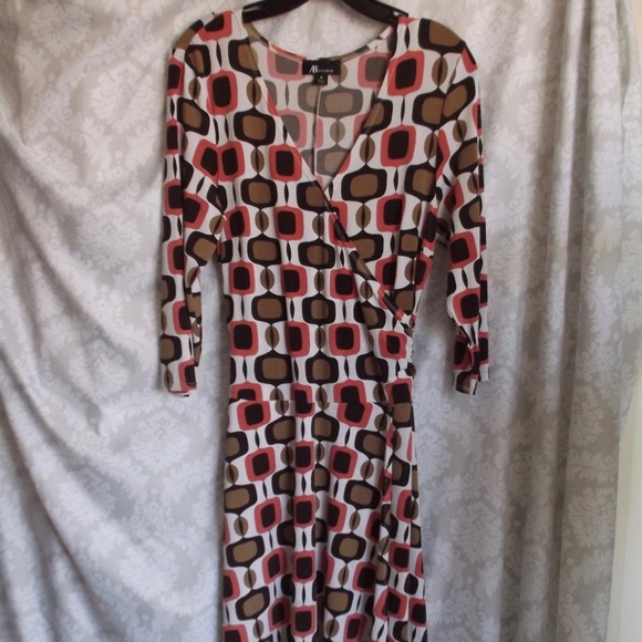 AB Studio | Dresses | Retro Ab Studio Wrap Dress M | Poshmark